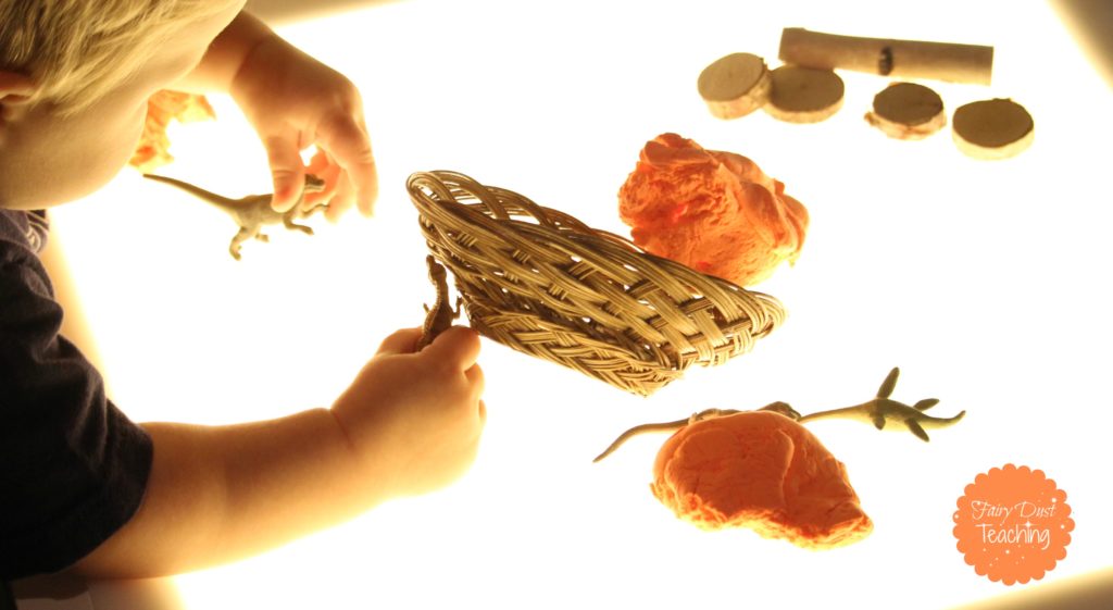 Toddler Tales ~ A Dinosaur Provocation - Fairy Dust Teaching